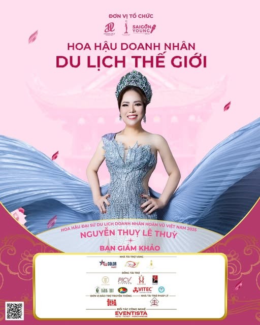 Hoa hậu Doanh nhân Du lịch Thế giới 2025: Hoa hậu - Nguyễn Thụy Lê Thùy đảm nhận vai trò ban ...